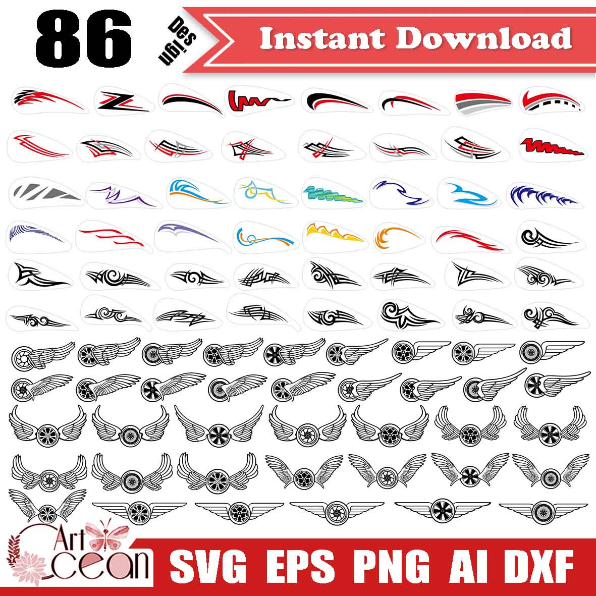 Motorcycle svg,wheels svg,motorcycle sticker svg,wing svg,totem svg ...