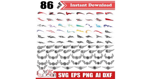 Motorcycle svg,wheels svg,motorcycle sticker svg,wing svg,totem svg ...