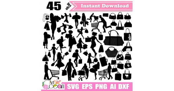Shopping svg,shopping cart svg,shopping woman svg,bag svg,shopping ...