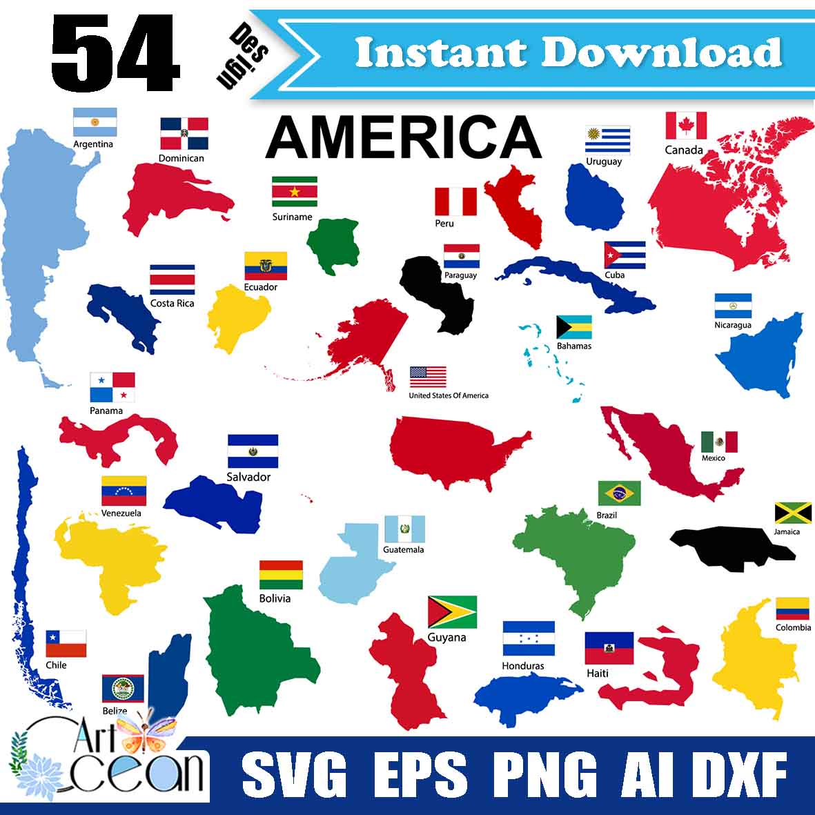 Americas map svg,american countries flags svg,united stats map svg,word ...