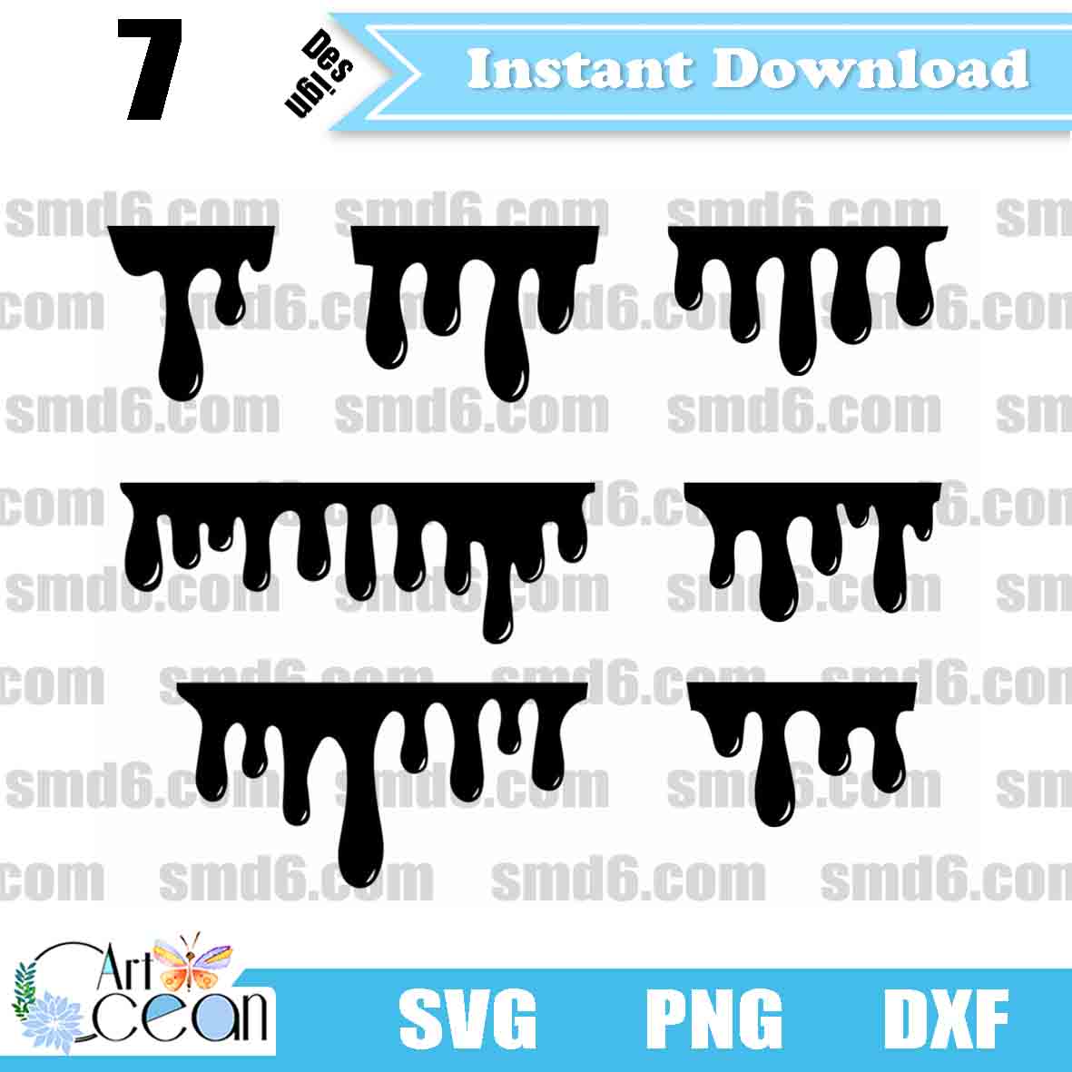 Paint Splatter SVG,Paint Splatter PNG,Paint Splatter DXF,Dripping Paint ...